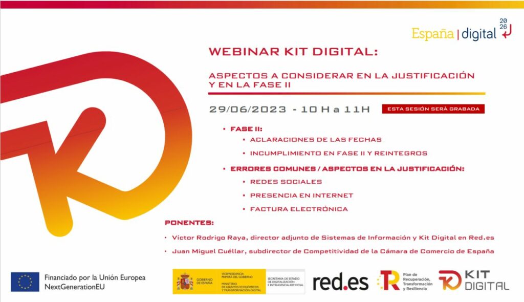Webinar Kit Digital: Aspectos a considerar en la justificación y en la fase II ­ - Cetemet